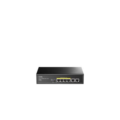 Cudy - Switch PoE 6 Ports - 4 PoE 30W - 2 Fast Ethernet - Mode Extend 250m