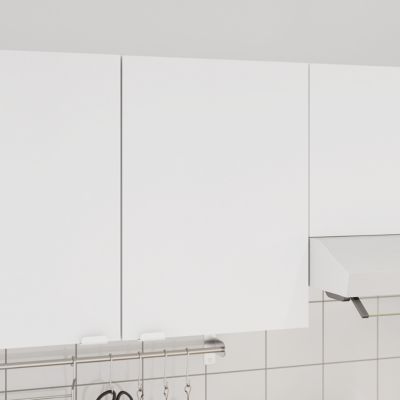 Cuisine complète Izee blanc 3 meubles hauts + 3 bas sans électroménager ...