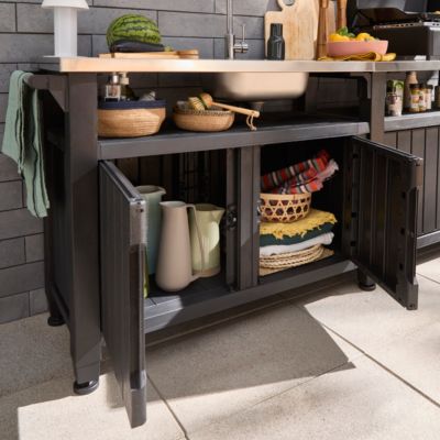 Cuisine extérieure en résine et acier inoxydable Unity Chef Keter