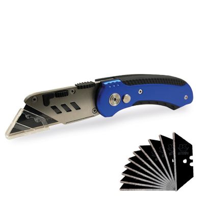Cutter Pro avec Lame Black Blade SK2, Couteau Pliant en Aluminium ...