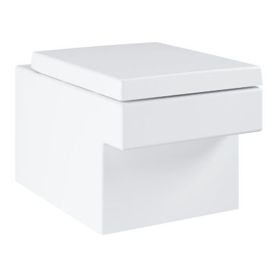 Cuvette Cube Ceramic sans bride avec fixations invisibles Blanc alpin ...