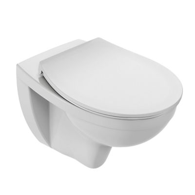 Cuvette WC suspendu sans bride JACOB DELAFON Patio avec abattant extra ...