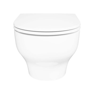 Cuvette WC suspendue sans bride avec abattant déclipsable et frein de ...