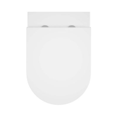 Cuvette WC suspendue sans bride avec abattant déclipsable et frein de ...