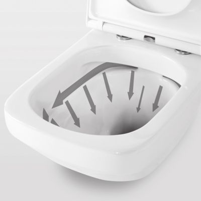 Cuvette WC suspendue sans bride GoodHome Teesta