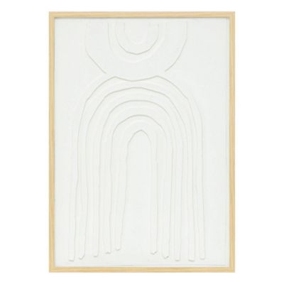 Déco murale Bobby 50x70cm Blanc - Atmosphera