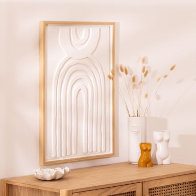Déco murale Bobby 50x70cm Blanc - Atmosphera