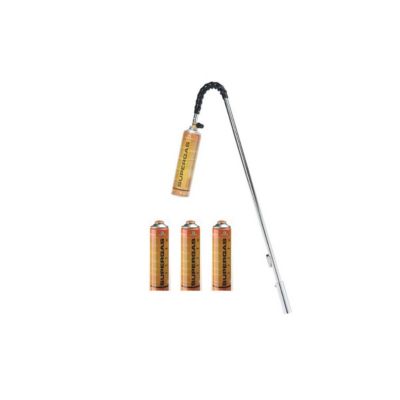 Désherbeur thermique brule herbes + 4 Cartouches de gaz 330gr KEMPER