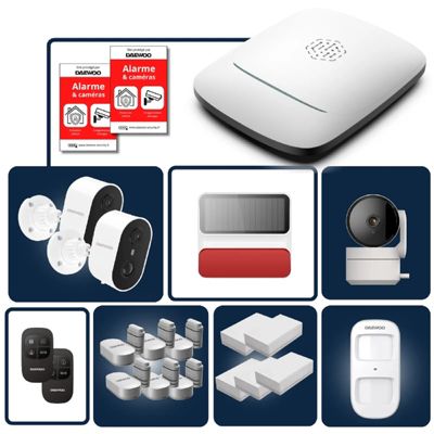 Daewoo - Pack Alarme Maison sans Fil Elite (Defense+) - Centrale PA501Z ...