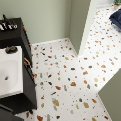 Dalle PVC clipsable Mambo 82x42 cm terrazzo GoodHome (vendue au carton)