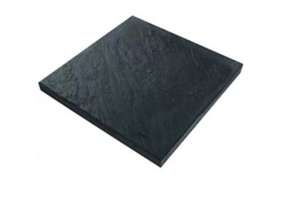 Dalles béton effet ardoise gris anthracite 50X50X4 (1 palette complète ...