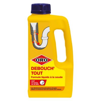 Débouch'tout Liquide à la soude 1L Oro