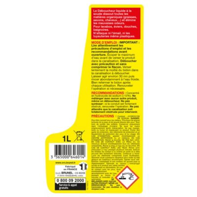 Débouch'tout Liquide à la soude 1L Oro