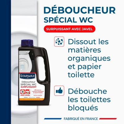 Déboucheur spécial WC avec javel Starwax 1L