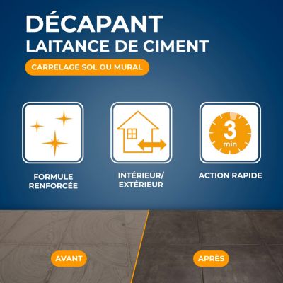 Décapant laitance de ciment carrelages Starwax 1L