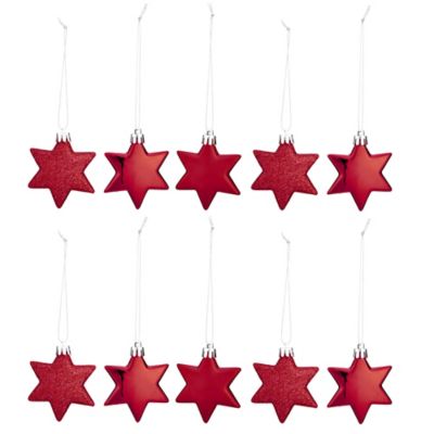 Décoration étoile rouge (10 pièces) | Castorama