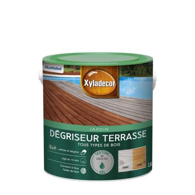 Dégriseur extérieur terrasse et mobilier de jardin Xyladecor mat 2,5L incolore | Castorama