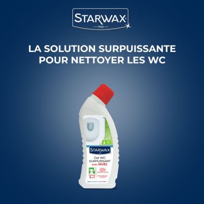 Désinfectant nettoyant gel javel WC Starwax 750 ml