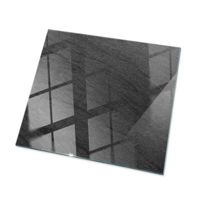 Dessus de table en verre trempé Wallfluent 50x50 cm Texture de pierre ...
