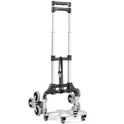 Diable Pliable 3 Roues en Aluminium Chariot Escalier avec Corde de ...