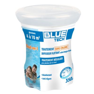 Diffuseur Flottant sans chlore pour Piscine de 4 à 10m3 BLUE TECH | Castorama