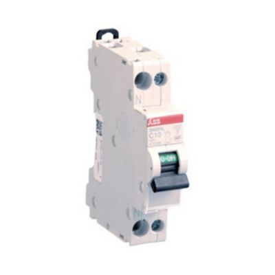 Disjoncteur modulaire Phase + Neutre 10A 3KA à vis ABB | Castorama