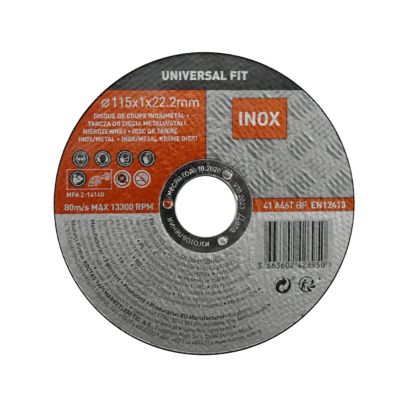 Disque de coupe métal/inox 115x1x22,2 mm Universel fit | Castorama