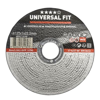 Disque de coupe métal/inox Universel 125x1x22,2 mm | Castorama