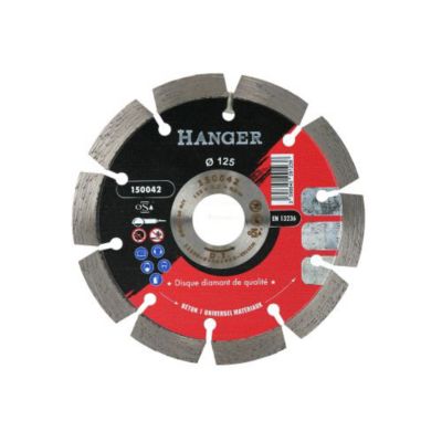 Disque diamant béton universel 125mm segment 10mm - HANGER - 150042 ...