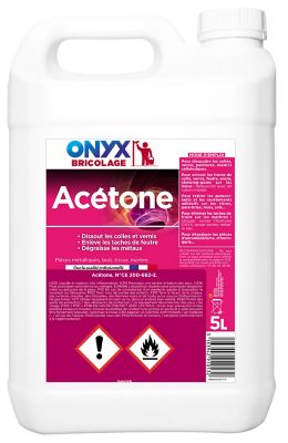 Dissolvant Acétone Onyx en bidon de 5 litres | Castorama