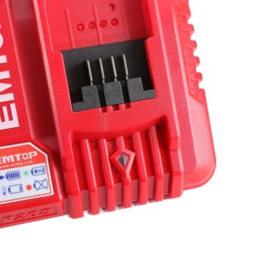 Double chargeur simultané lithium sans fil 21 V Twincharger 2 ports 4,0 Ah compatible avec tous ...