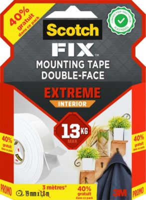 Double face Scotch extreme intérieur 19mm 3m 13kg