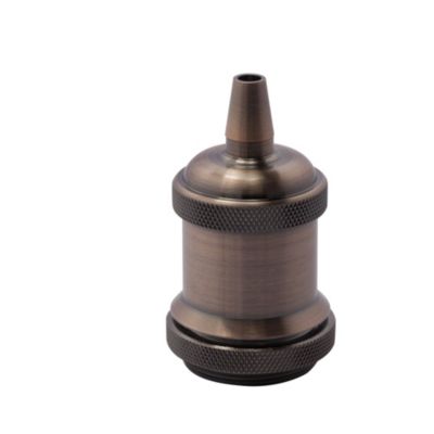 Douille E27 Chacon métal cuivre effet vintage