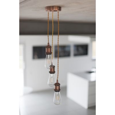 Douille E27 Chacon métal cuivre effet vintage