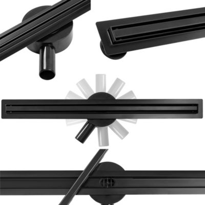 Drain Linéaire Calani Eco360 Slim 80 Black