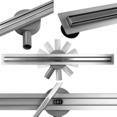 Drain Linéaire Calani Eco360 Slim 90 Chrome | Castorama