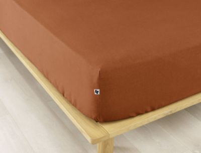 Drap housse 160 x 200 cm CANDICE Tomette | Castorama