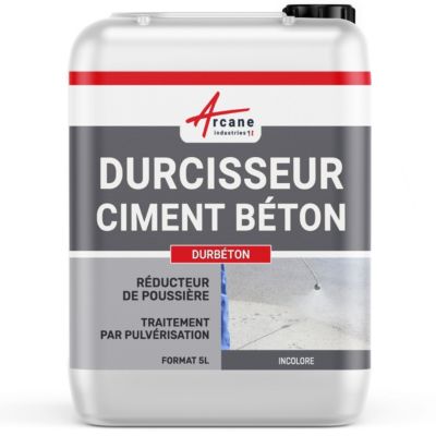 Durcisseur Additif - Béton ciment de surface réducteur de poussières - DURBÉTON - 5 L - ARCANE ...