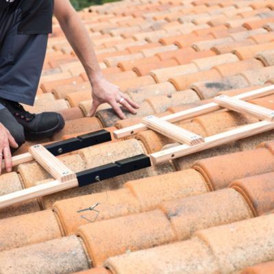 Echelle plate de toit en bois Hailo Safety Roof 5m