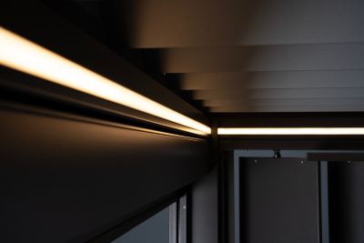 Éclairage LED pour pergola blanc chaud 4 x 3 m Biohort