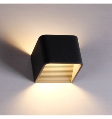 Eclairage mural à LED 6W - noir 10 cm - Quadra