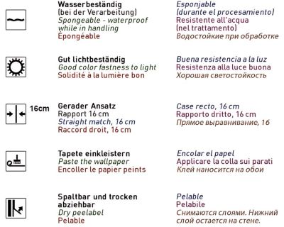 EDEM 84114BR92 Papier peint à motifs graphiques légèrement texturé ...