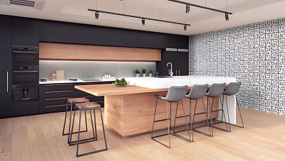 EDEM 85074BR35 Papier peint à motifs graphiques légèrement texturé ...