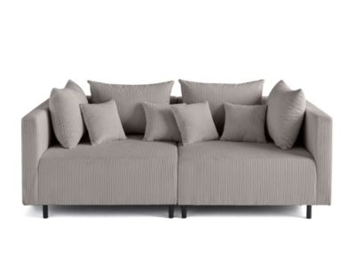 Edinburg - canapé modulable 2 places - en velours côtelé - Lisa Design