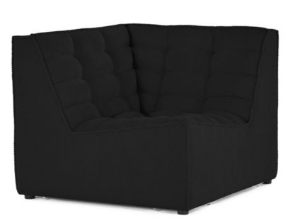 Ellie - module d'angle en velours texturé - Lisa Design