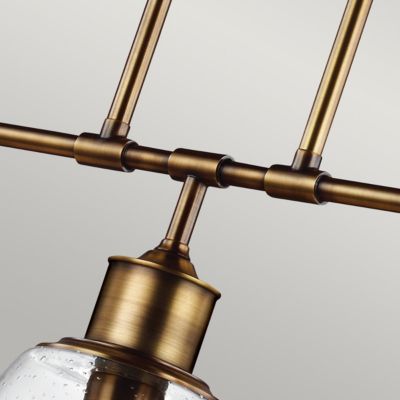 Elstead Hobson - Lustre à 3 ampoules au plafond, lustre en laiton, E27