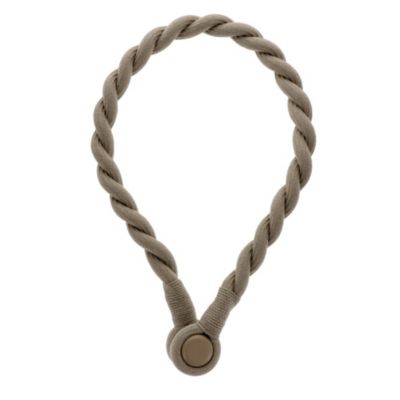 Embrasse à rideaux tressée aimantée 30cm Vert sauge - Boulet | Castorama