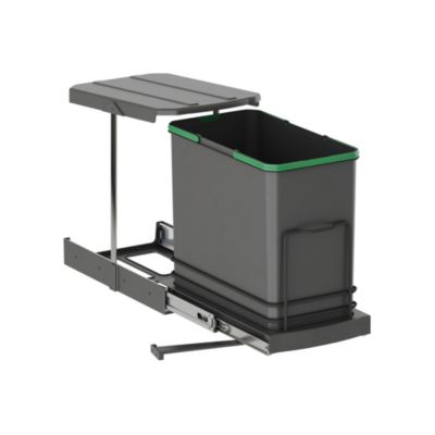 Emuca Poubelle de recyclage Recycle pour cuisine, 24 L, fixation au ...