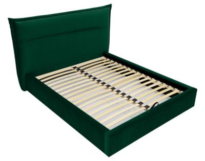 Emy - lit coffre - 160x200 cm - en velours - sommier inclus - Best Mobilier | Castorama