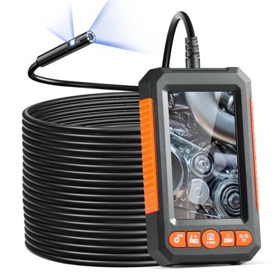 Endoscope double objectif: 8+1 LED, ecran IPS 4.3, cable 15m semi ...